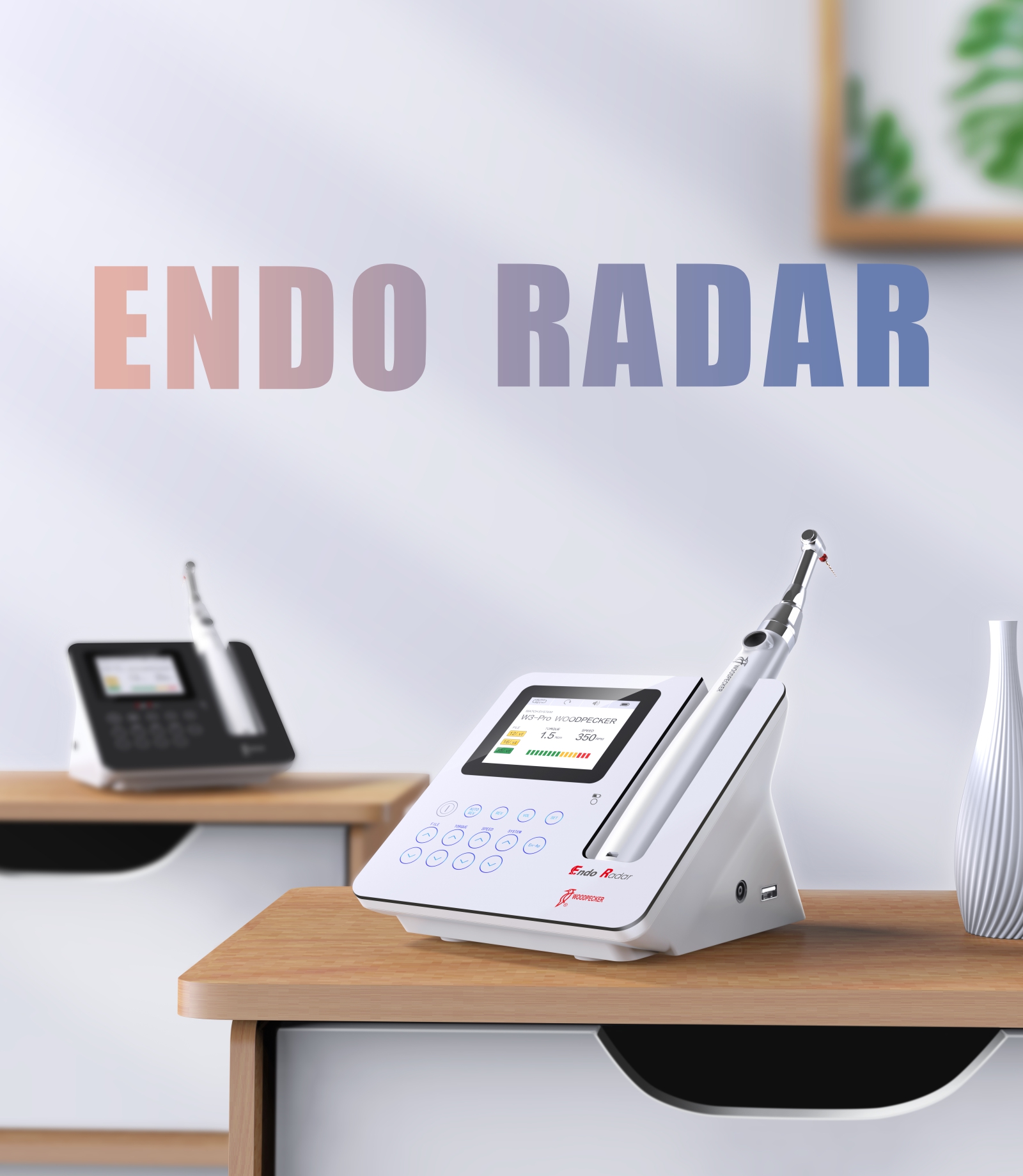 Endomotor EndoRadar Plus mit Apex-Lokalisator – Woodpecker | Denteurope24